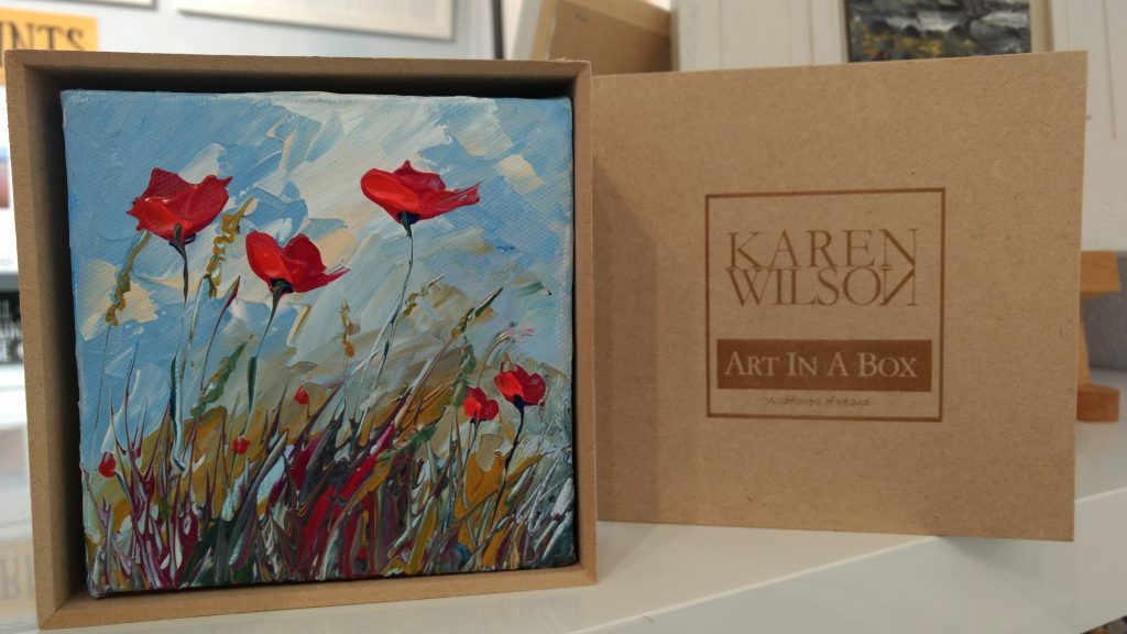 "ART IN A BOX" 5" x 5" - Karen Wilson Art