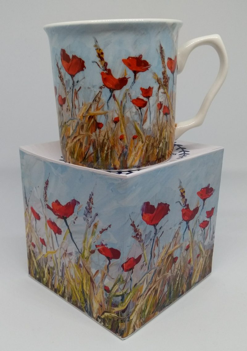 Poppy Mug - in gift box - Karen Wilson Art