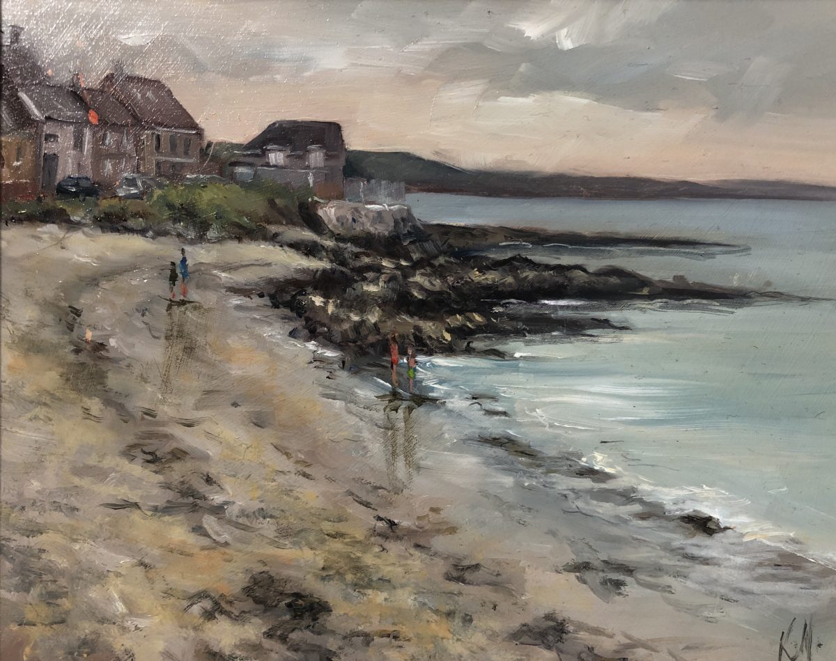 "Hoar Rock Beach, Skerries - SOLD - Karen Wilson Art